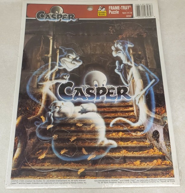 6 Golden Books Casper Movie Frame Tray Puzzle 12pc Vintage Jigsaw 8269 Ghost Toy for sale online ...