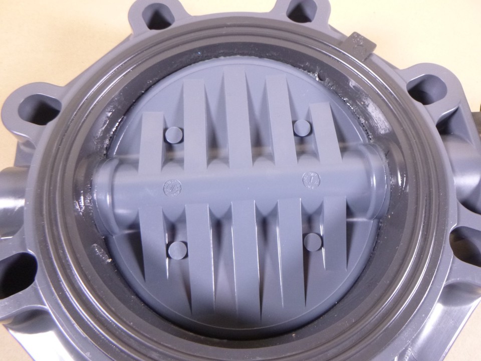 Evian 6964 DN200 8" Butterfly Valve PVC PN 10 D225 , 6964 F0 L0097 ...