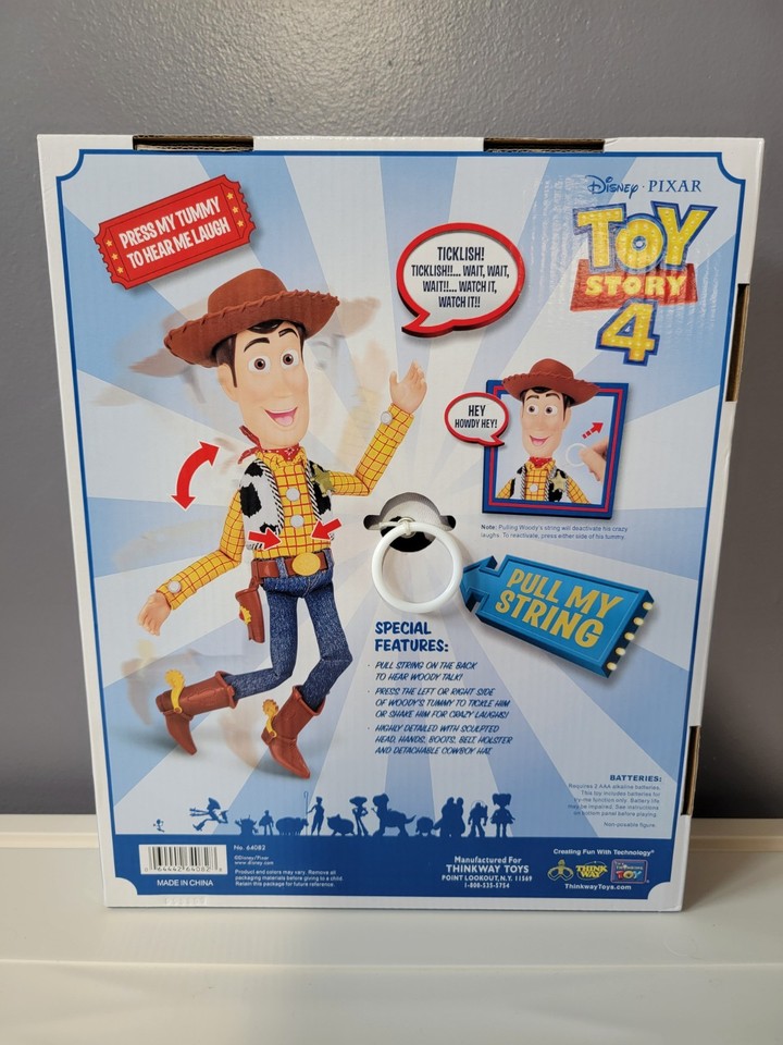 Disney Pixar Toy Story 4 Lots 'O Laughs Woody Talking Action Figure NIB ...