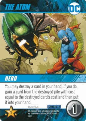 ATOM DC Comics Deck Building Game card CRISIS 2 | eBay