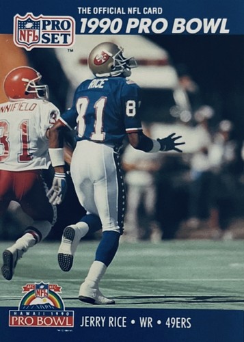 Brand New: Vintage 1990 PRO SET Jerry Rice San Francisco 49ers Pro Bowl ...