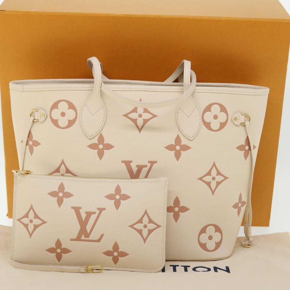 LOUIS VUITTON Empreinte Neverfull MM Bag Reme Rose Trianon M21579 LV ...