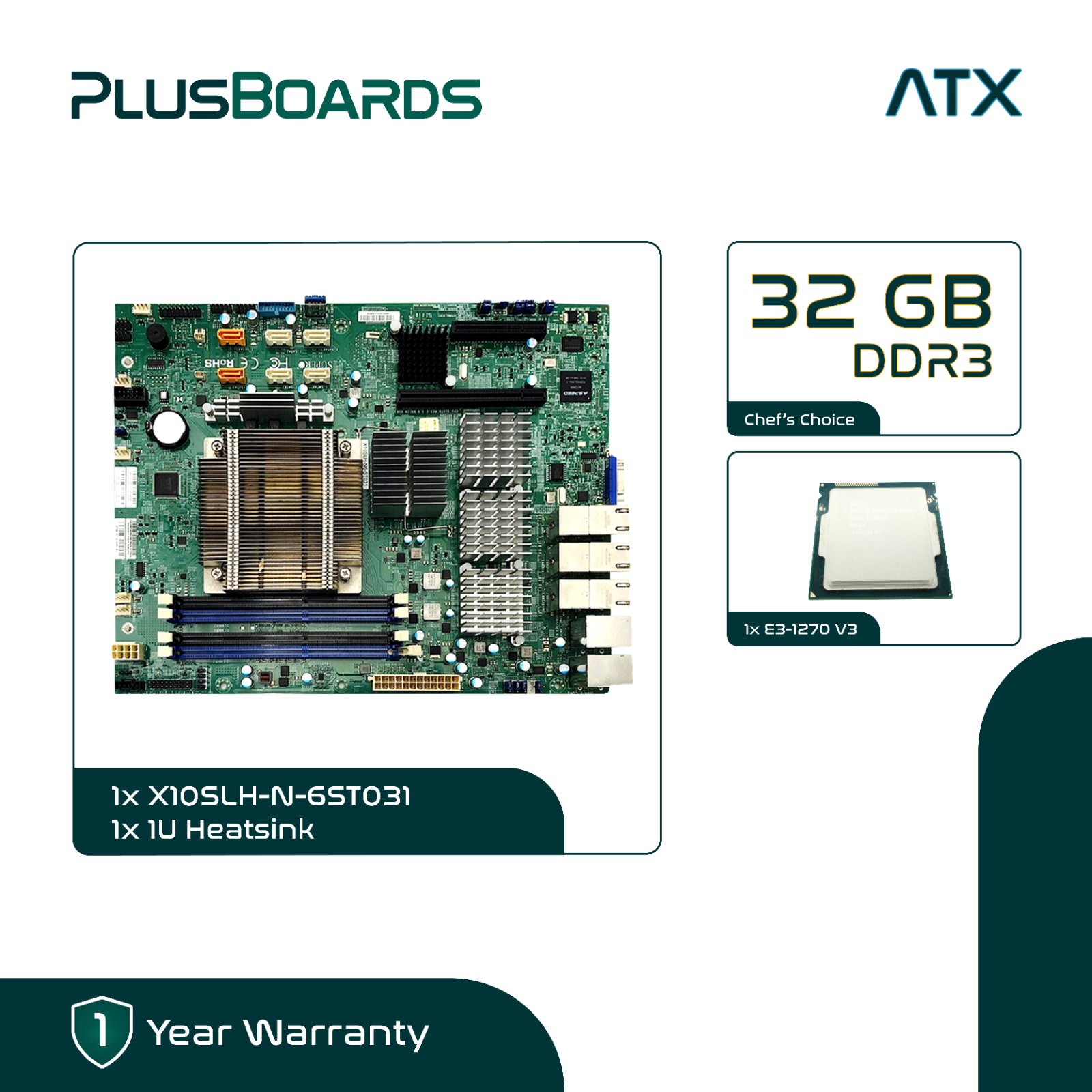 Supermicro X10SLH-N6-ST031 Intel C226 LGA 1150 Single Socket ATX ...