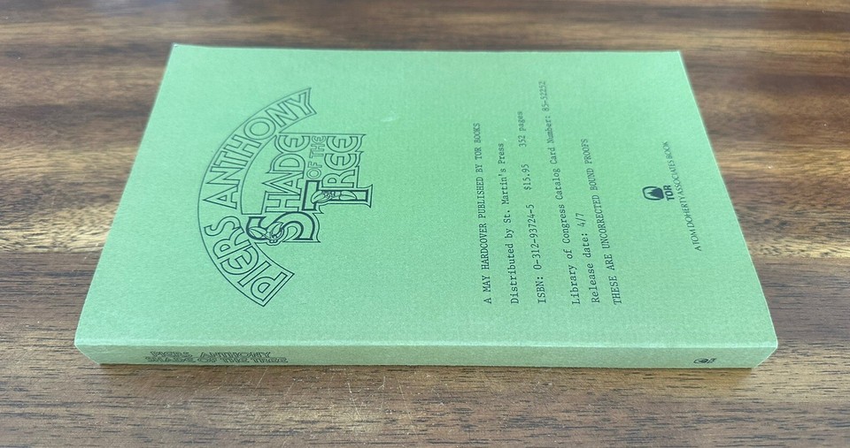 Shade of the Tree by Piers Anthony (1986, ARC - TPB) HTF - RARE - FREE ...