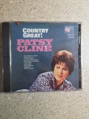 Country Great by Patsy Cline (CD, Jan-1995, Universal Special Products ...