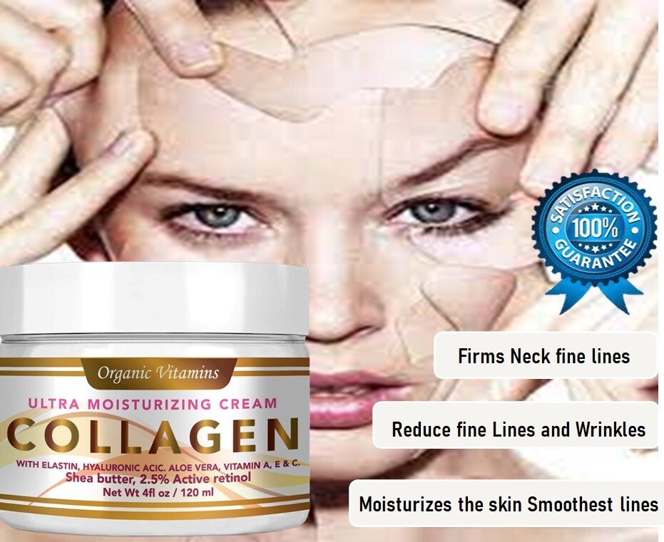 COLLAGEN & ELASTIN SKIN CREAM Firming Face Care Anti Aging Wrinkle ...