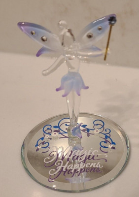 Magic Happens Glass Fairy Figurine decorated with Swarovski Crystals | eBay