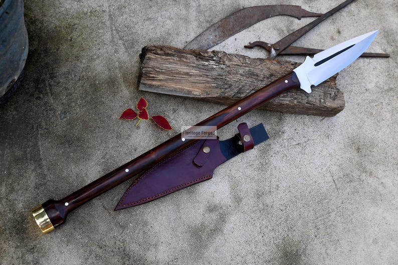 Custom Handmade Carbon Steel Blade Tactical Viking Spear | Hunting ...