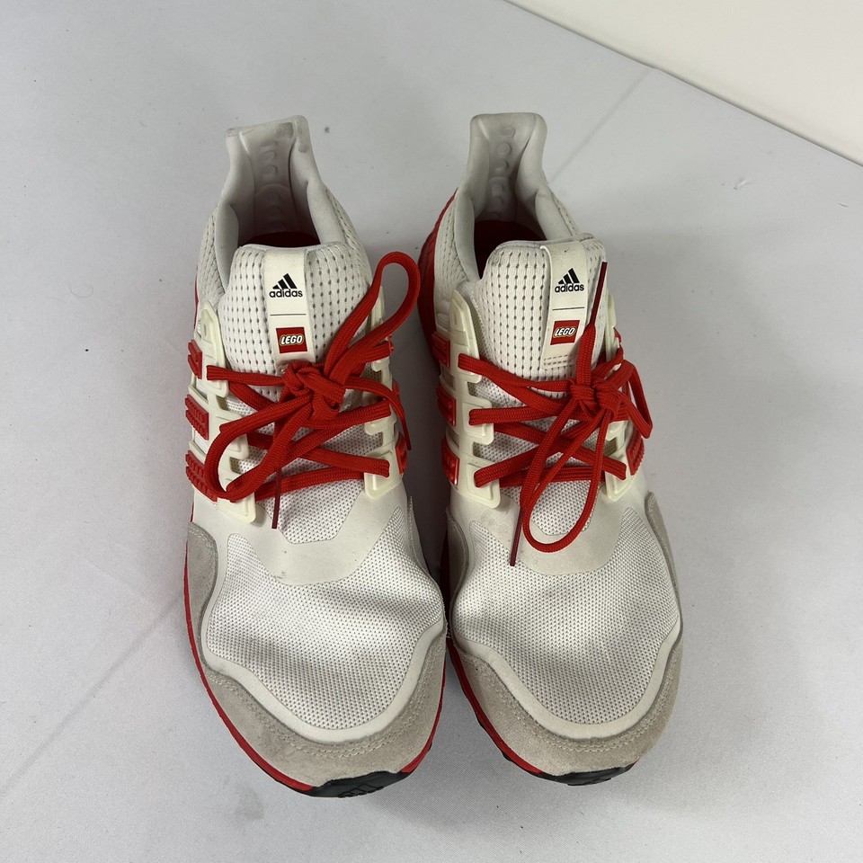 Adidas Ultraboost DNA X Lego Men's White Red Running Shoes Size 12 | eBay