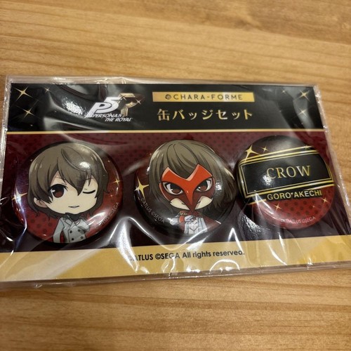 106 Persona 5 Chara Forum P5R Can Badge Set Akechi Goro Crow | eBay