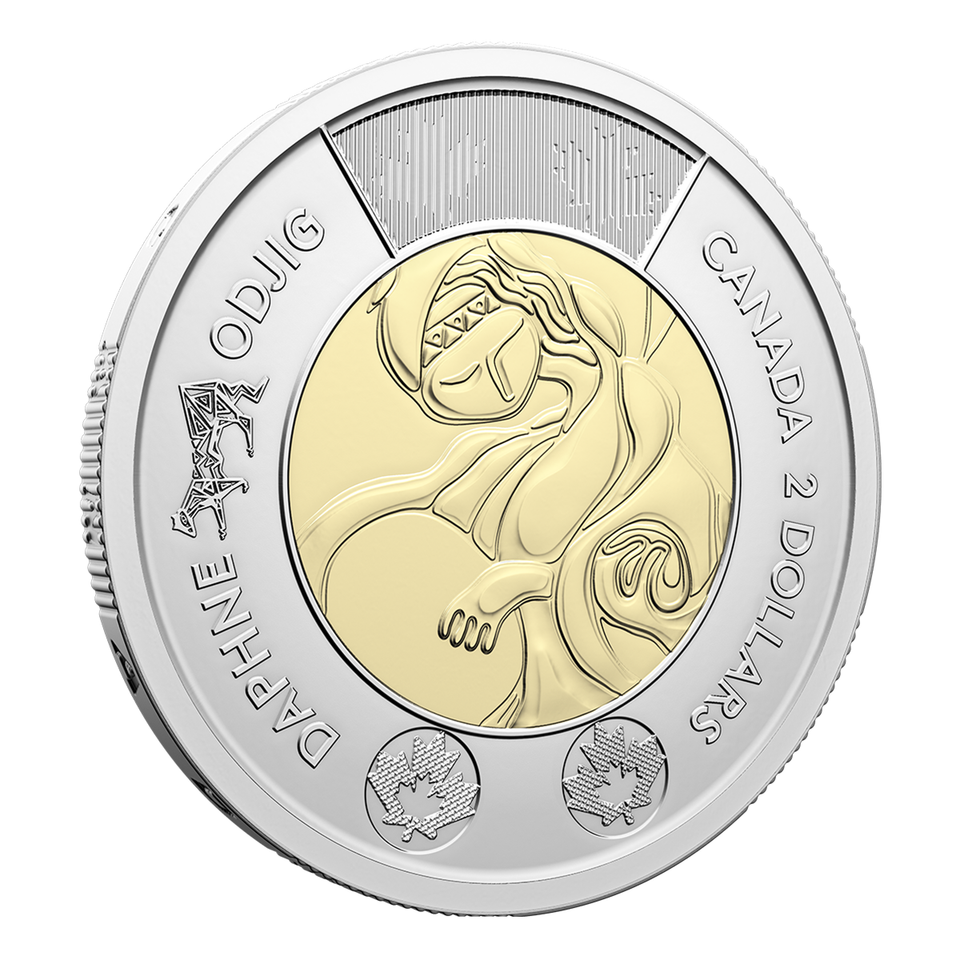 Canada 2025, $2 Daphne Odjig, Set of 2 Non and Coloured Coins from ...