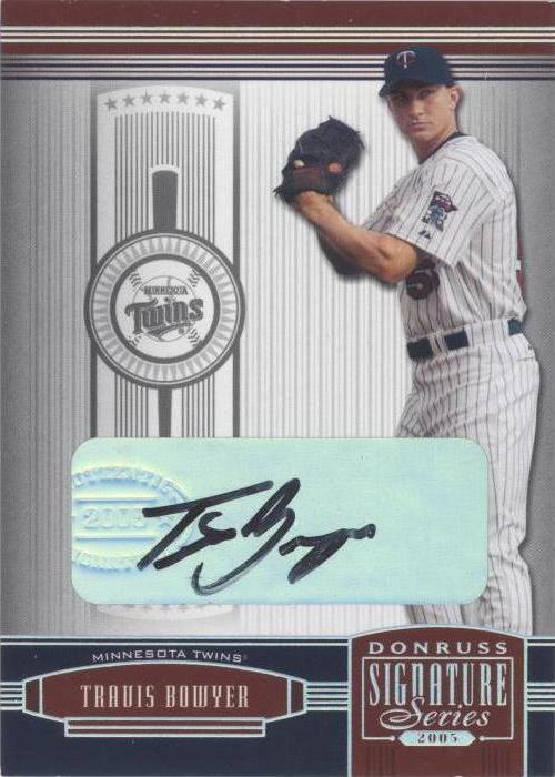 2005 Donruss Signature Series - Travis Bowyer #67 Silver Signatures (AU ...