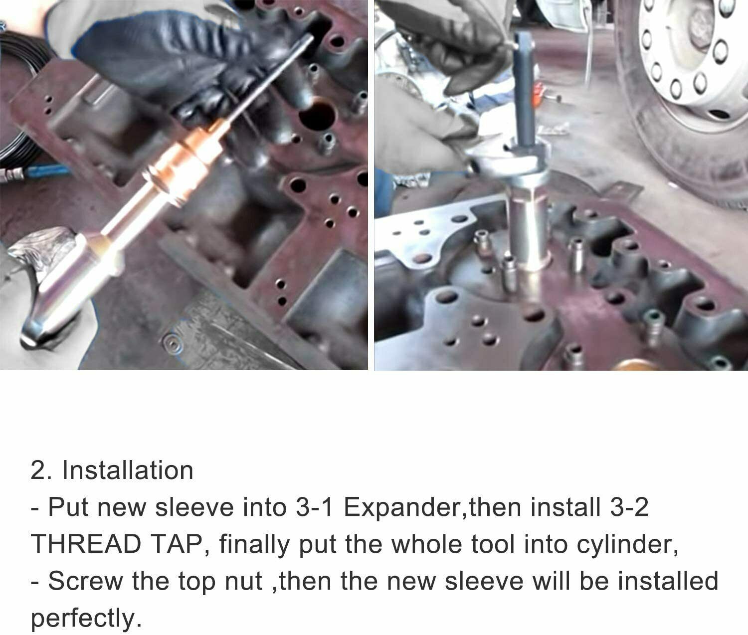 Injector Sleeve Remover & Installer Tool for Volvo FM and Mack MP7 MP8 ...