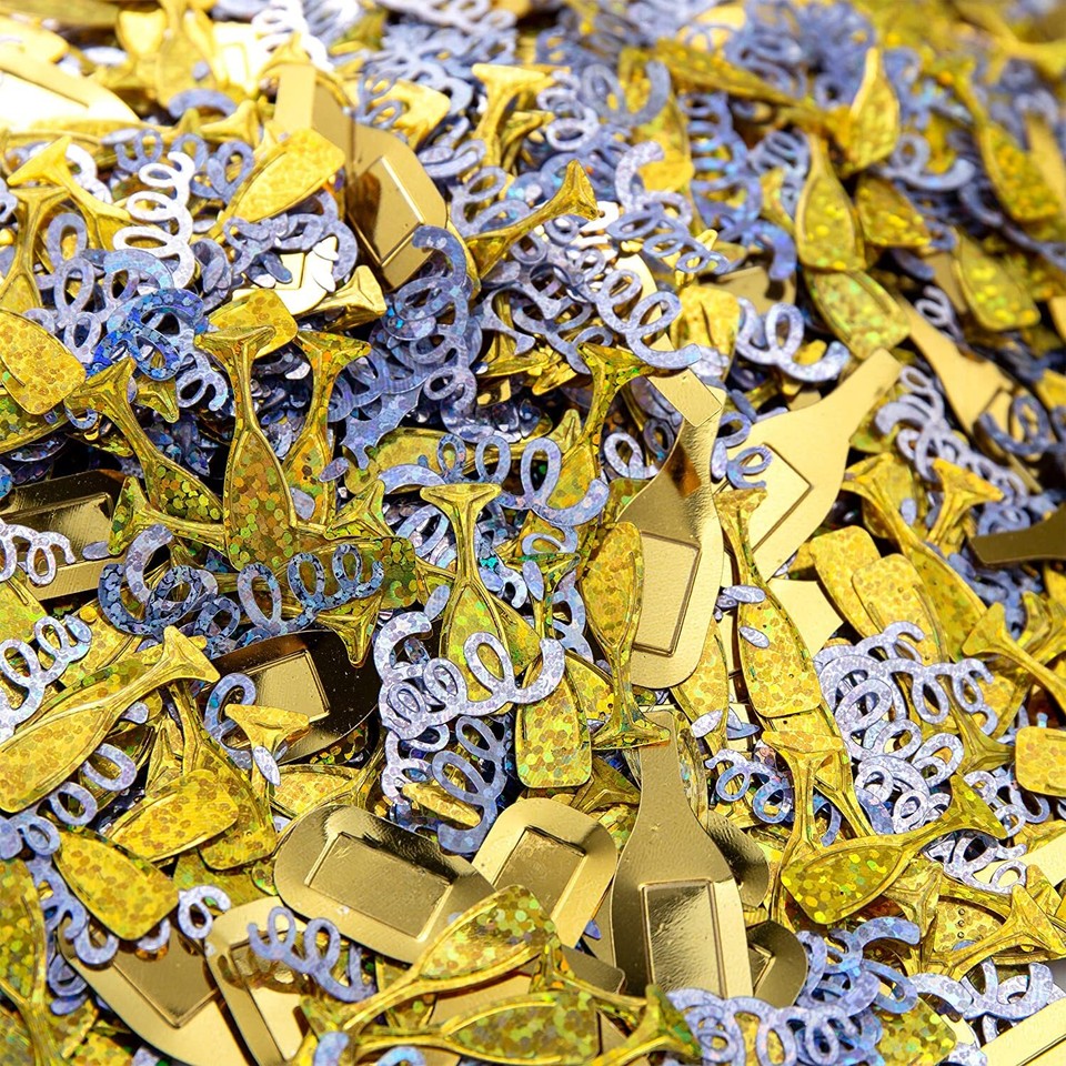 Onedor Plastic Multi-Shaped Confetti for Night Party Table Scatter ...