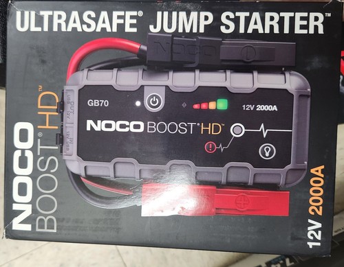 NOCO Boost HD GB70 2000A 12V UltraSafe Portable Lithium Battery Jump ...