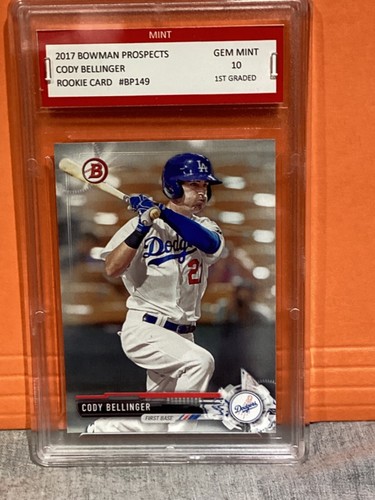 Cody Bellinger, 2017 Bowman Prospects, Graded 10 Gem Mint, Rookie Card ...