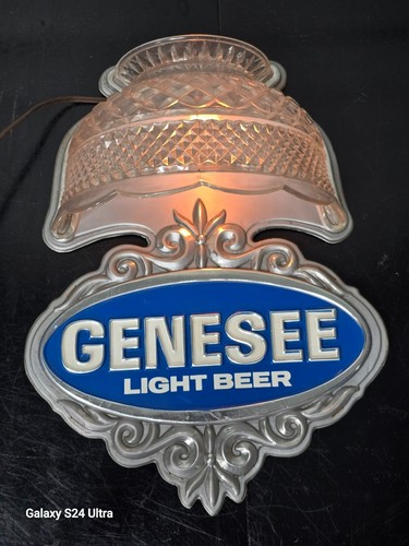 Genesee Light Beer Crystal Shade Wall Sconce Lamp | eBay