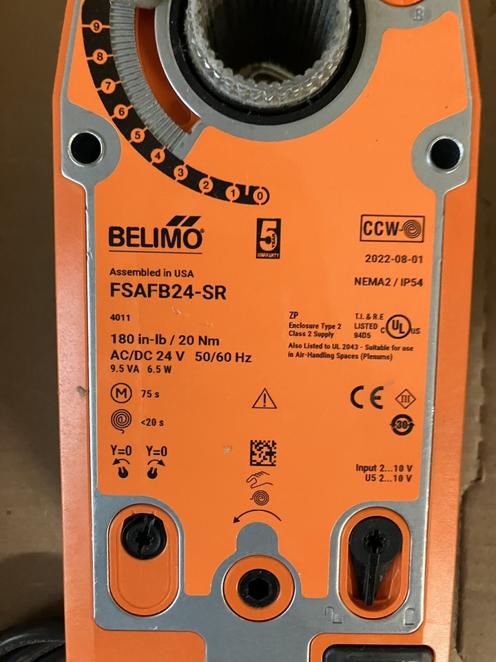 Belimo FSAFB24-SR Fire & Smoke Damper Actuator | eBay