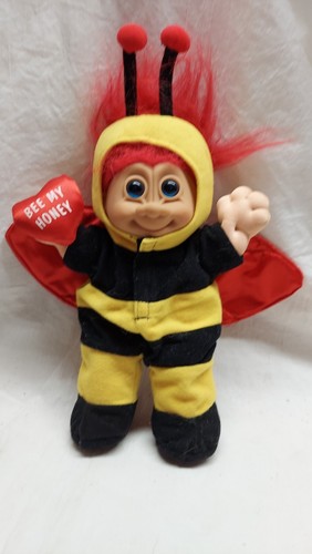 Vintage Plush HONEY BEE Troll Doll by Russ "Be My Honey" Can be hung up ...