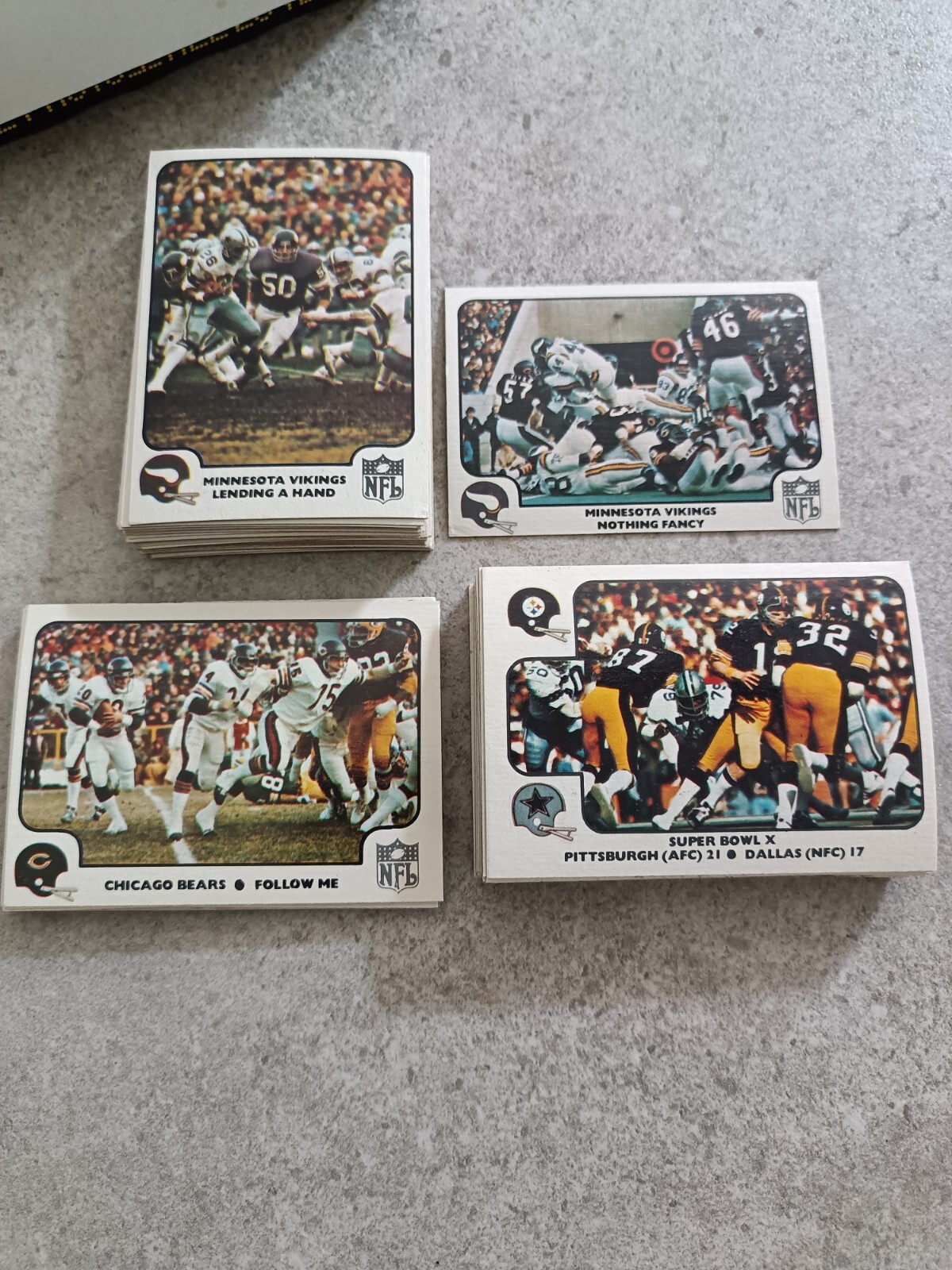 1977 Fleer Team Action Football Complete Set + Wax Pack, Wrappers, Box ...
