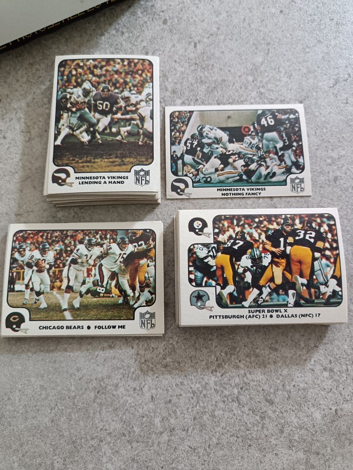 1977 Fleer Team Action Football Complete Set + Wax Pack, Wrappers, Box ...