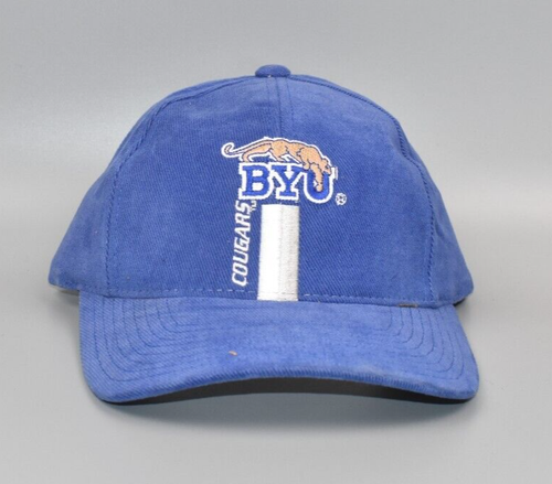 BYU Cougars Vintage Logo Athletic Snapback Cap Hat | eBay
