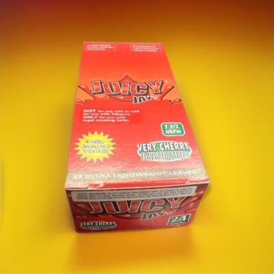24 pack 1.5 size Juicy Jay's Cherry Flavored Cigarette Rolling Papers 1 ...