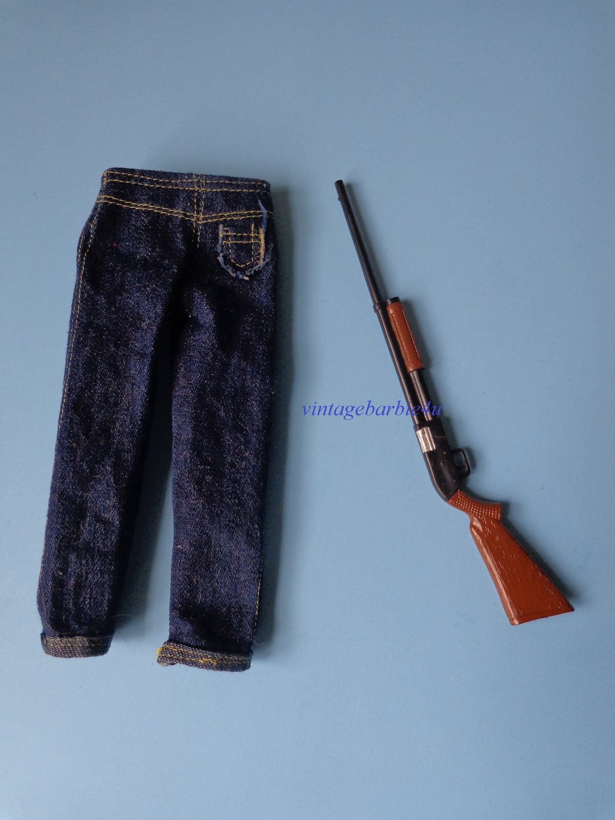 Barbie: 1964 Ken Doll #1409 Goin' Huntin' Hunting Rifle & Jeans Lot PIT ...