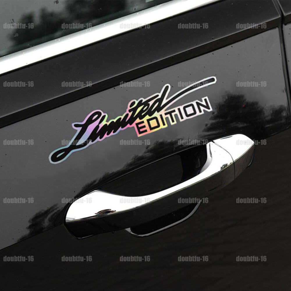 2pcs LIMITED EDITION Logo Car Sticker Car Bumper Window Vinyl Decal ...