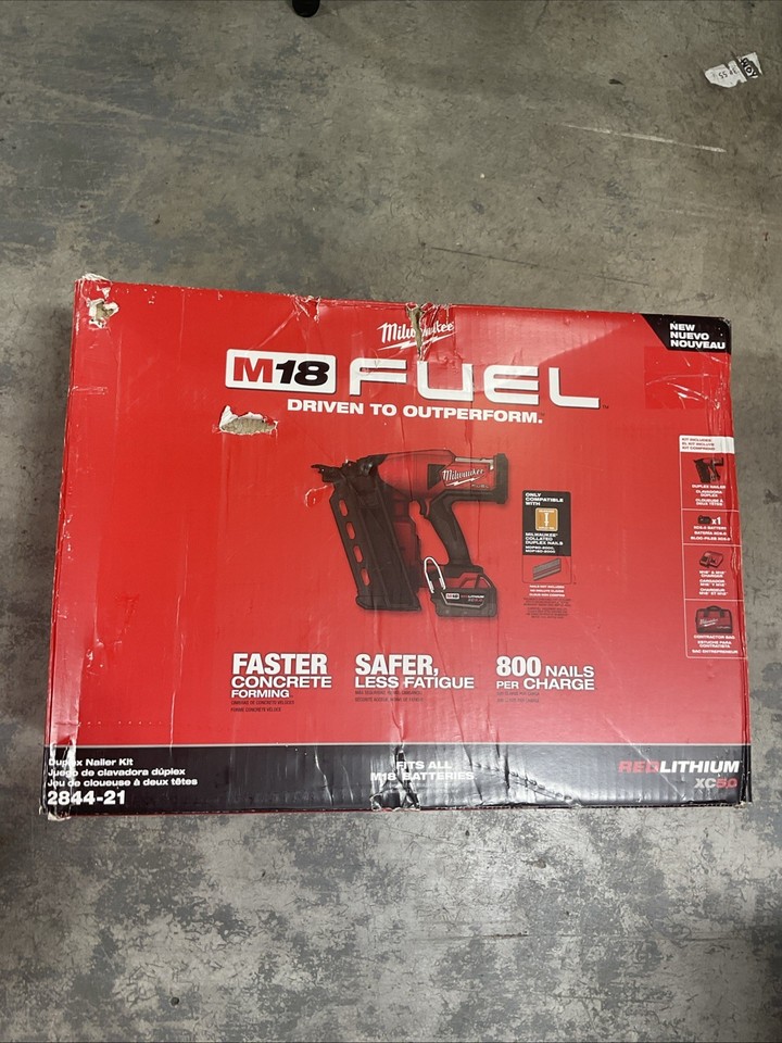 Milwaukee Tool 2844-21 Nail Gun Kit, 18 V Dc(Open Box) | eBay