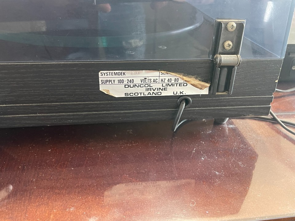 Vintage SYSTEMDEK IIXE Turntable w/ external Power Supply and NAGAOKA ...