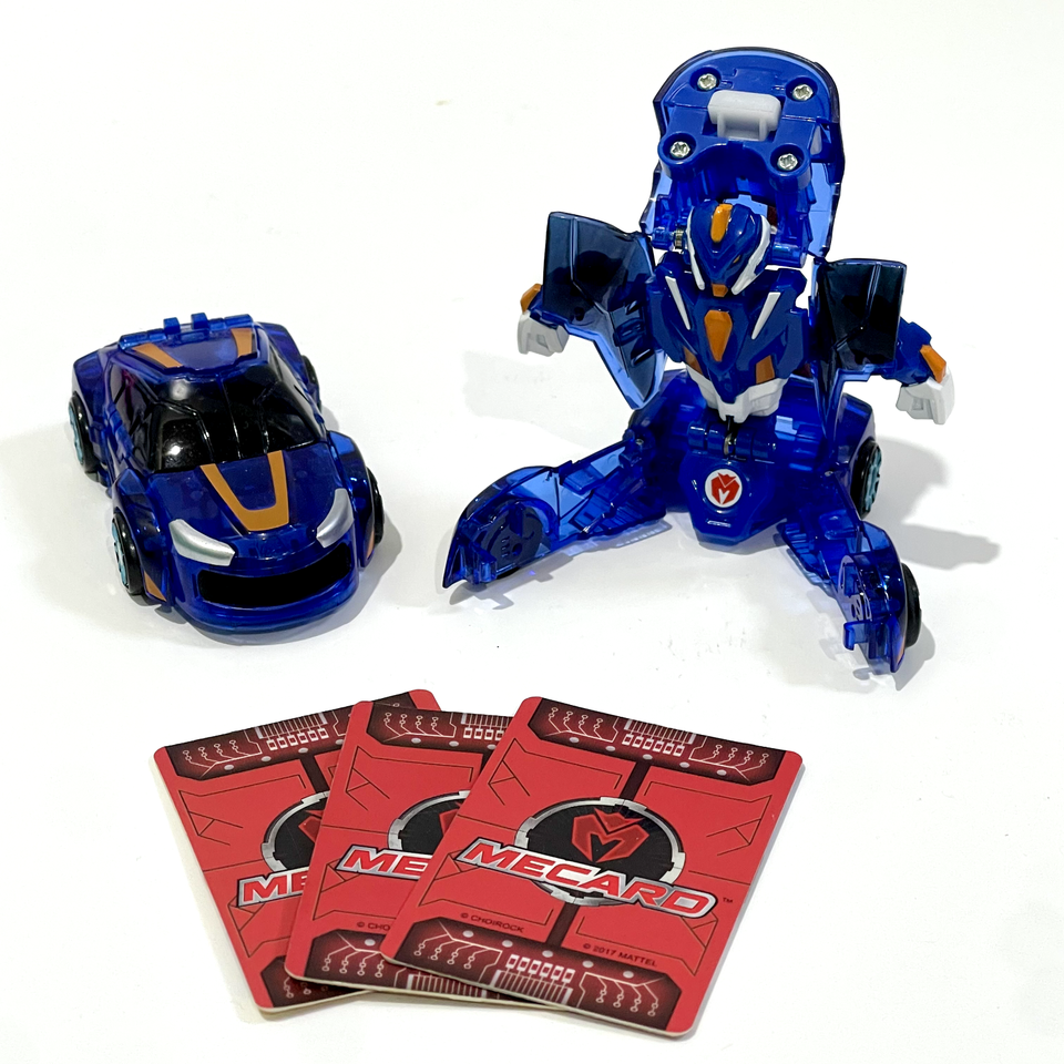 Mecard Deluxe EVAN Transforming Robot Toy Car Battle Game with Cards | eBay