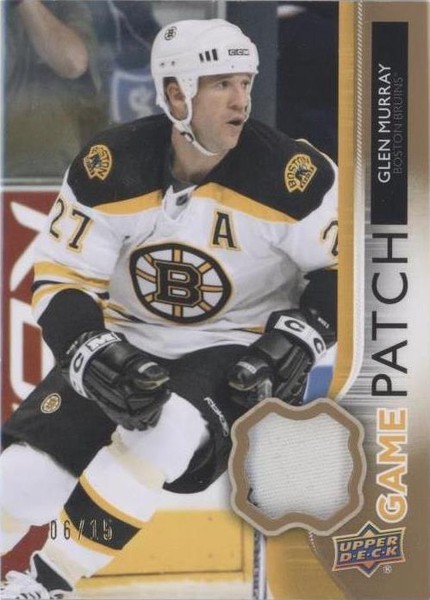 2014-15 Upper Deck - UD Game Jerseys Patch #GJ-GM Glen Murray /15 (MEM ...