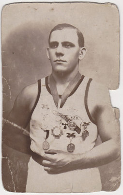 Original vintage 1930s semi-nude male athlets Franz Kottlik, Charles ...