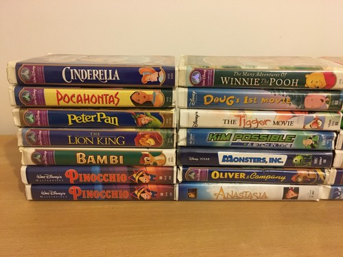 Lot of 30 VHS movies. Walt Disney + Other Animation/Family Movies | eBay