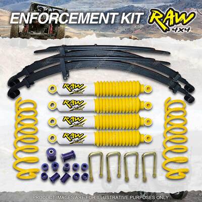 Raw 4x4 Nitro Max Shocks Coil Leaf 50mm Lift Kit for Nissan Patrol GU ...