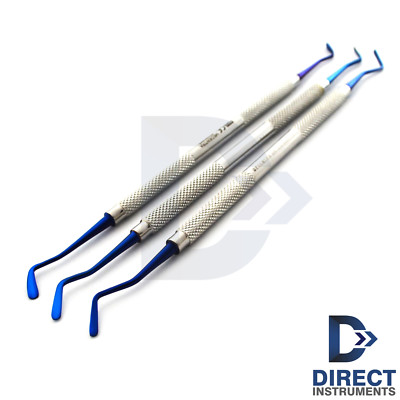 Titanium Blue Tips Dental Flat Plastic Filling Instrument Composite ...