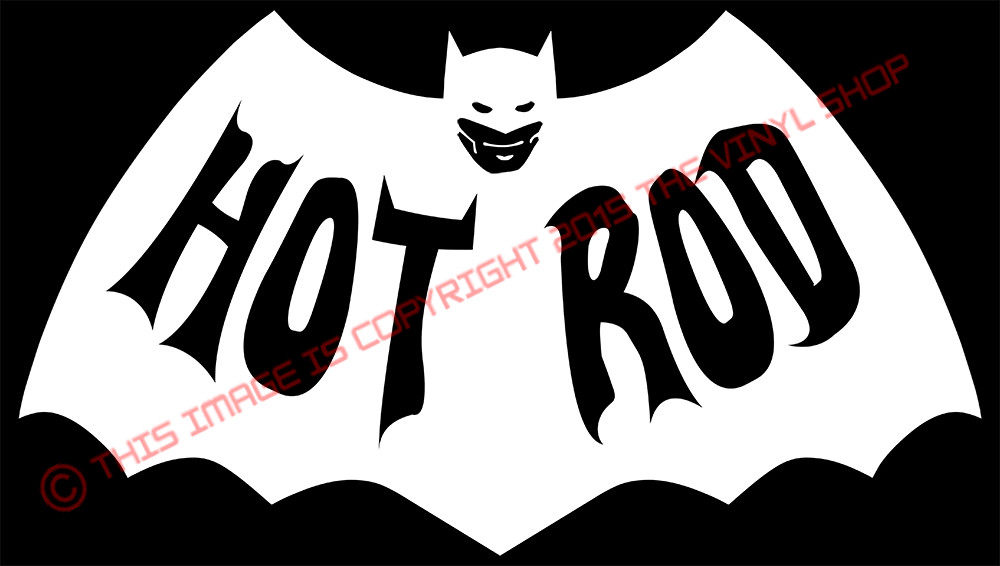 X1 CUSTOM LOGO "BATMAN HOT ROD" Vintage Drag racing, Gasser, Bat Man ...