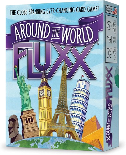 Around The World Fluxx Card Game Looney Labs LOO-126 Family Travel ...