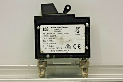 CBI ELECTRIC Circuit Breaker DD-FRAME D2ALX20358 25AMPS 1-POLE | eBay