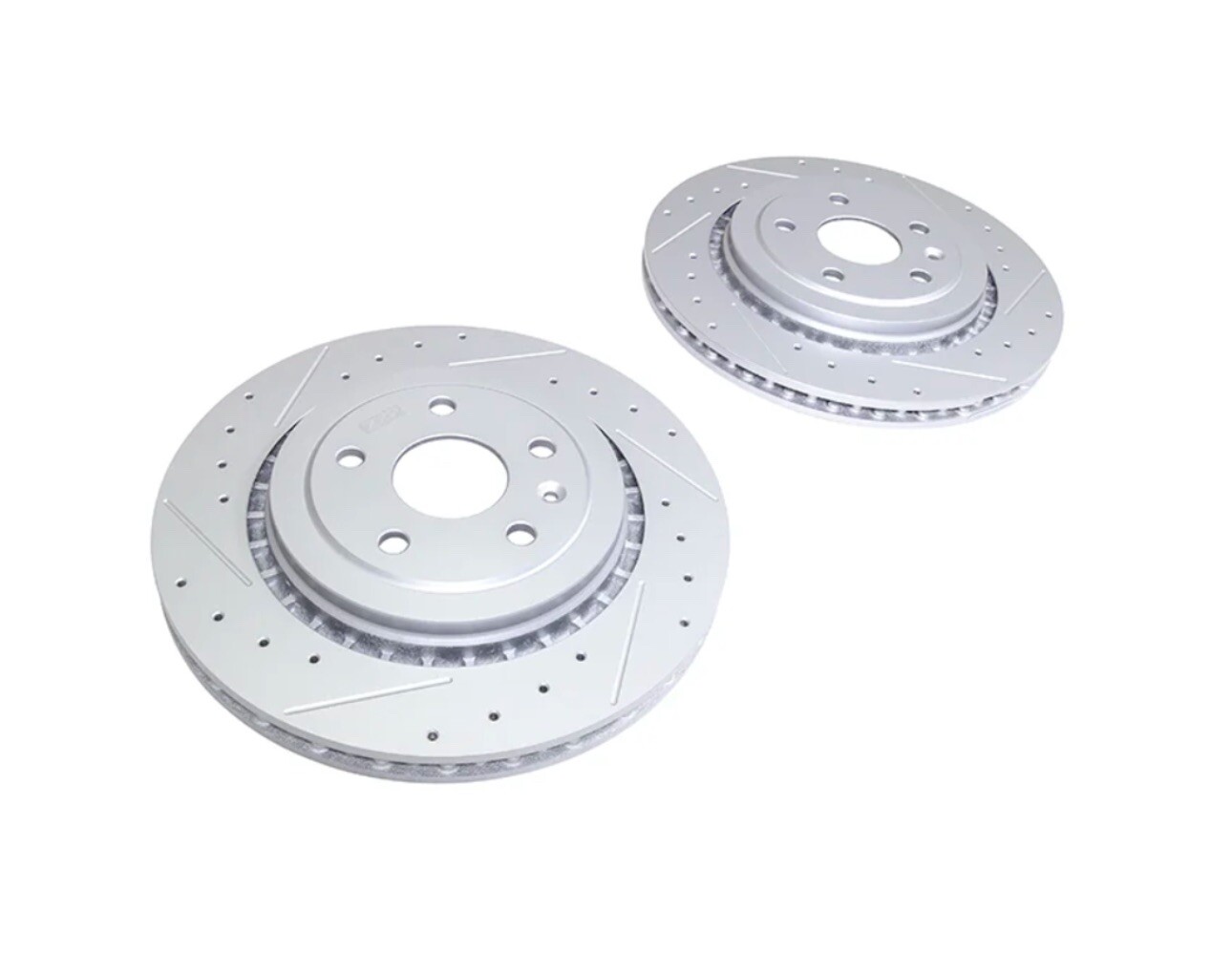 ZZPerformance Cross Drilled Slotted Rear Brake Disc Rotors 2016 ...