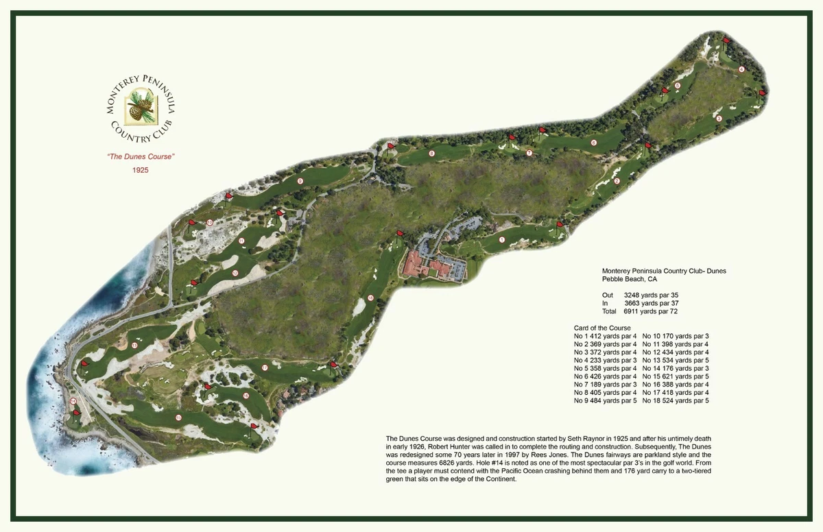Monterey Peninsula Golf Course Map