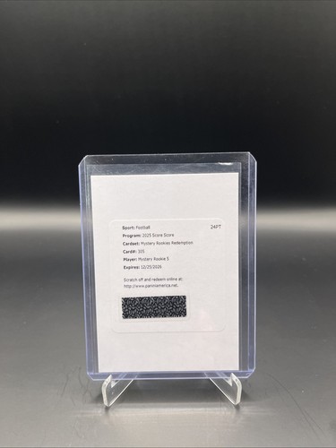 2025 Score Mystery Rookie Redemption #5 | eBay