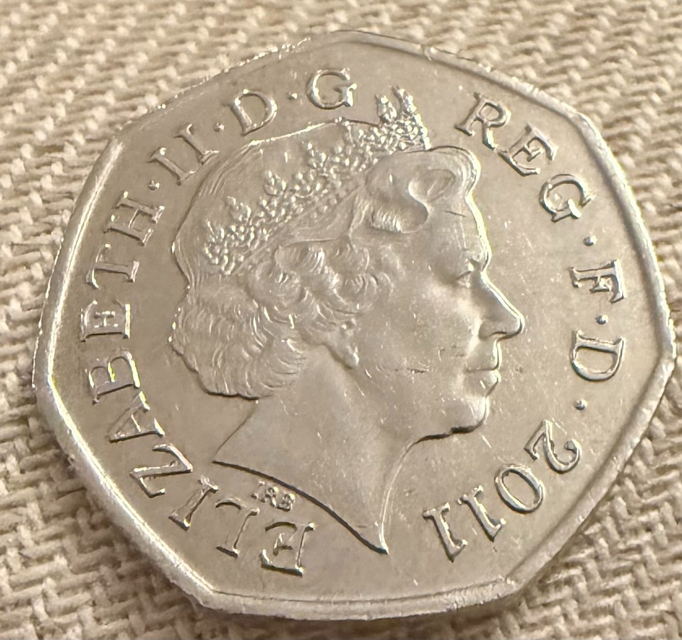 2011/12 Olympics Volleyball 50p Fifty Pence - MINT ERROR COIN - Die ...