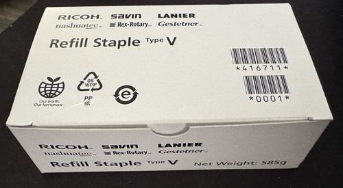 Ricoh 416711 Type V Staple Box of 3 Cartridges, 5,000 Staple Per ...