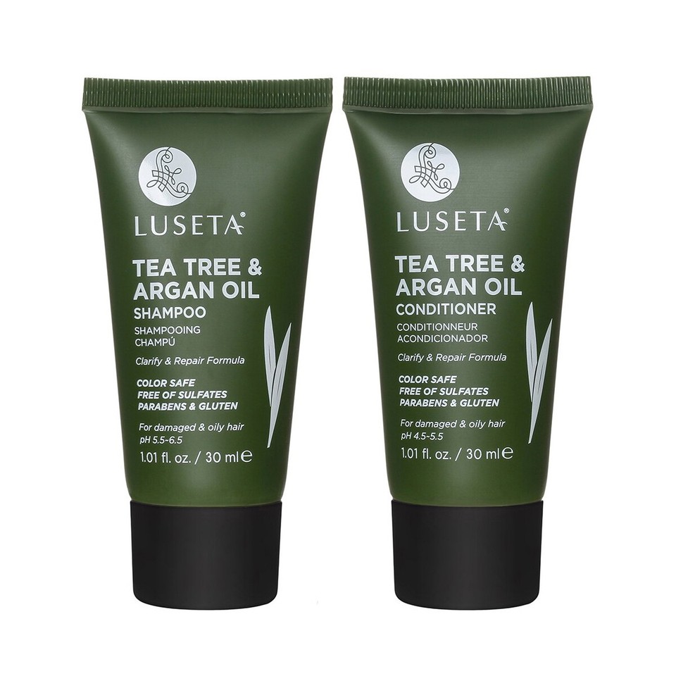 Luseta Tea Tree & Argan Oil Shampoo and Conditioner for Oily Hair ...