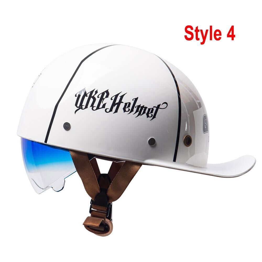 Retro Motorcycle Half Helmet Baseball Cap Scooter Helmet with Colorful ...