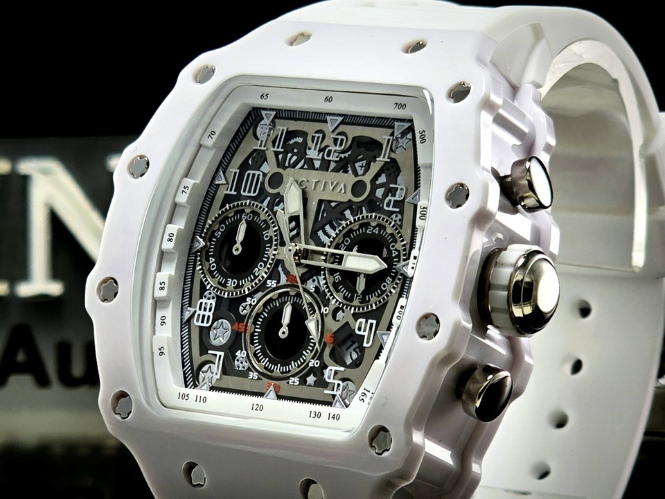 Activa Circuit X Invicta 44.3mm w/ Skeleton Dial PC Case Material White ...