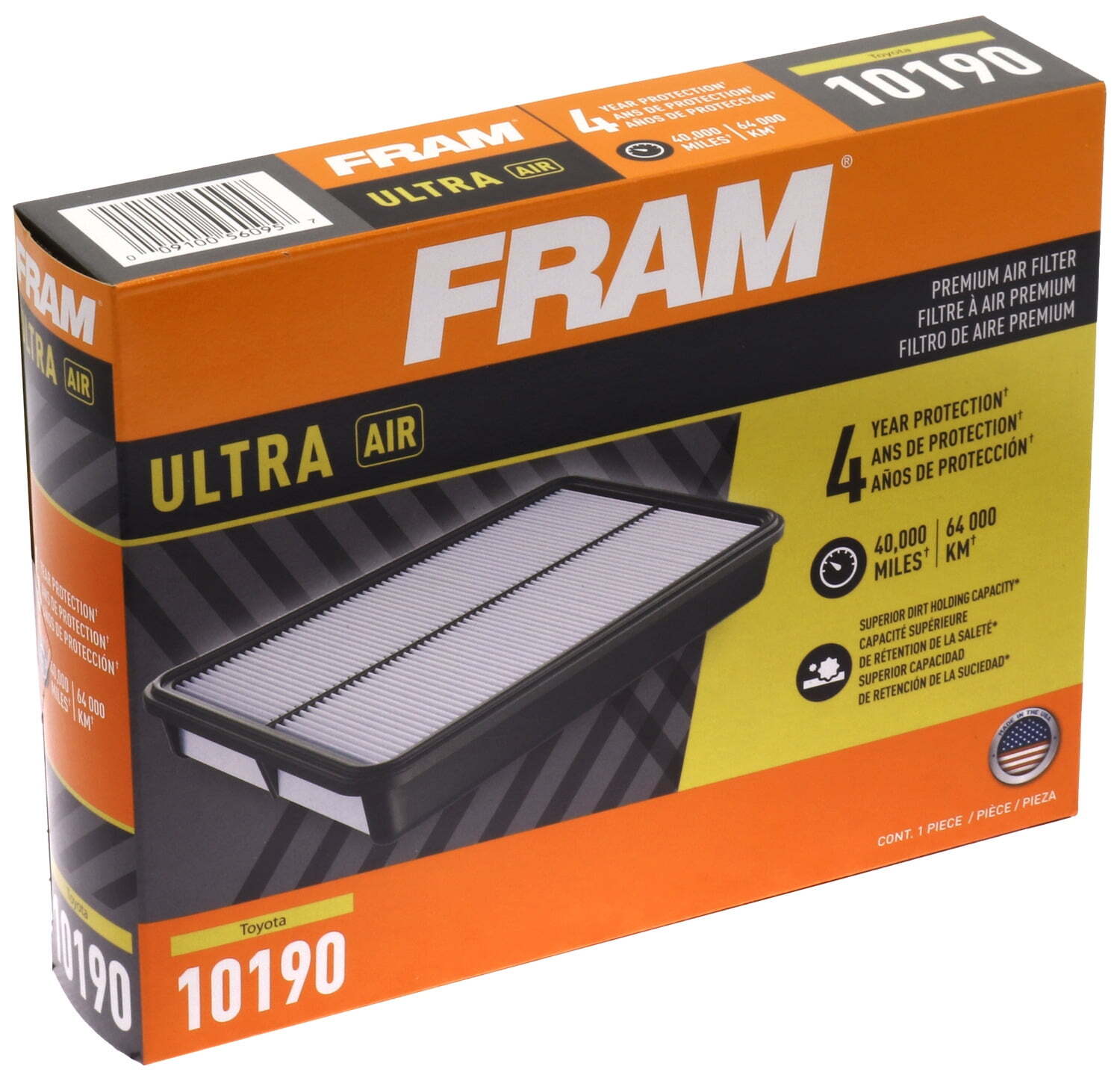 FRAM Ultra Air Filter XGA10190 Premium Replacement for Ca10190 2 Year ...
