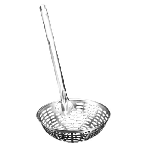 Skimmer Ladle Stainless Steel Slotted Ladle Skimmer Spoon Ergonomic ...